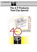 Uživatelské příručky A P Products Test-Clip Special