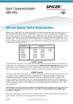Uživatelské příručky Spicer Diff Lock Selector Switch Standardization