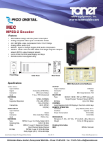 Uživatelské příručky Toner Cable MEC MPEG2 Encoder