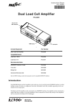 Uživatelské příručky PASCO PS-2205 Dual Load Cell Amplifier