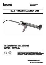 Uživatelské příručky Ransburg No. 2 Air Motor Atex Approved Unit 80086-XX