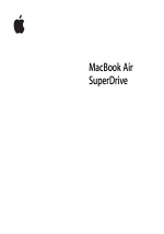 Uživatelské příručky Apple MacBook Air SuperDrive