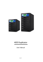 Uživatelské příručky EZ Dupe 5 Copy 3.5" SATA Hard drive Duplicator ...