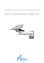Uživatelské příručky Amico SSM Monitor Arms (Side to Side)