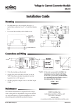 Uživatelské příručky KMC Controls REE-2005