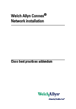 Uživatelské příručky Welch Allyn Connex and Cisco Installation Best ...