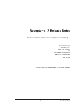 Uživatelské příručky Muse Research Receptor v1.7 Release Notes