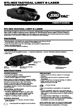 Uživatelské příručky SIG SAUER STL-900L Tactical Light/Laser