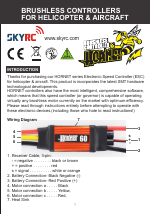 Uživatelské příručky SkyRC Hornet 60A ESC for Air
