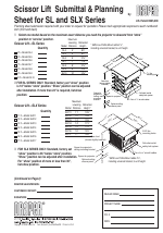 Uživatelské příručky Draper Scissor Lift Submittal & Planning SL5